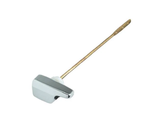 Aqua Plumb, 2645, Eljer Type Side Mount Toilet Flush Lever, Chrome Fin ...