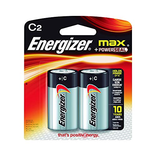 Energizer MAX C Batteries (2 Pack), C Cell Alkaline Batteries – Kettle ...
