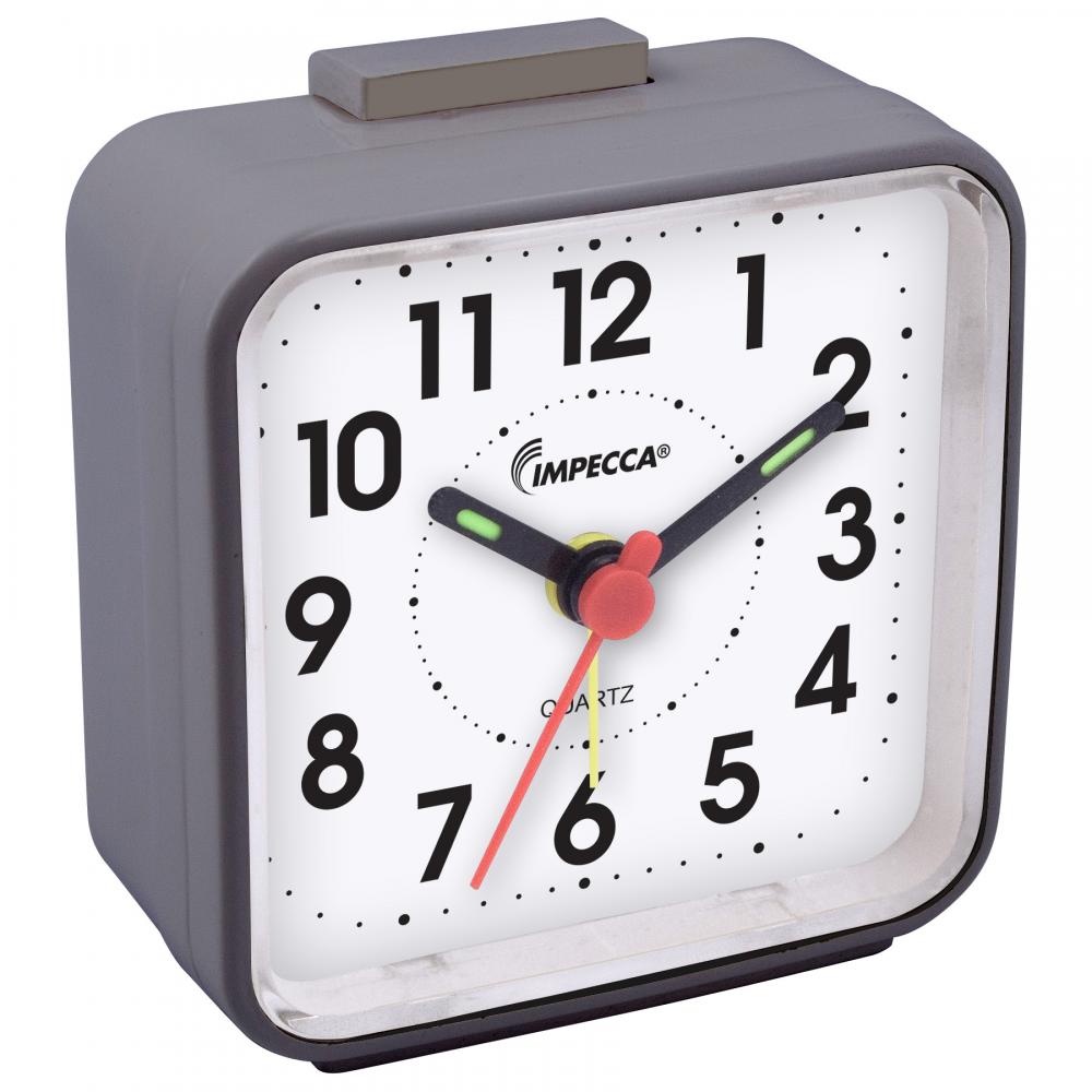 Impecca Ultra Compact Travel Alarm Clock (Grey) – Kettle & Cord