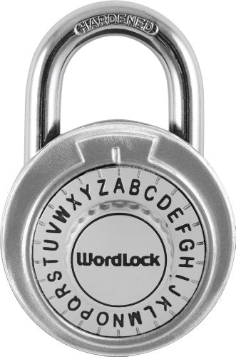 WordLock PL-130-A1 Padlock RLR 50mm Text Std BTS, Assorted Colors